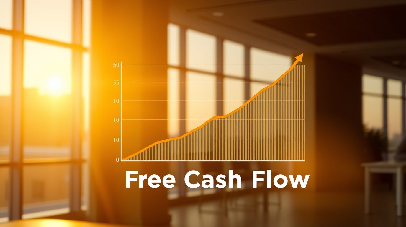 Graph illustrating Free Cash Flow (FCF) and company growth potential